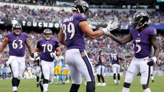 No Contest as Ravens Charge Past LA to Win Fifth Straight - The Sports ...