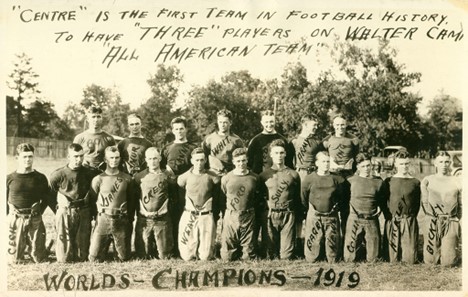 Back in the Day: Centre College (KY) Players Made Walter Camp’s All ...