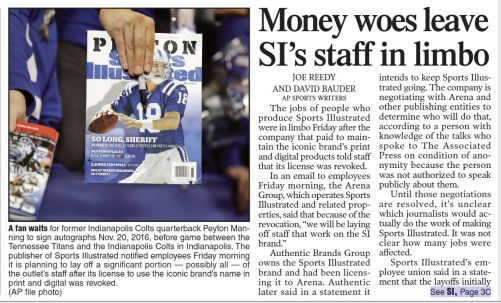 Sports Illustrated, The End? - The Sports Column | Sports Articles ...